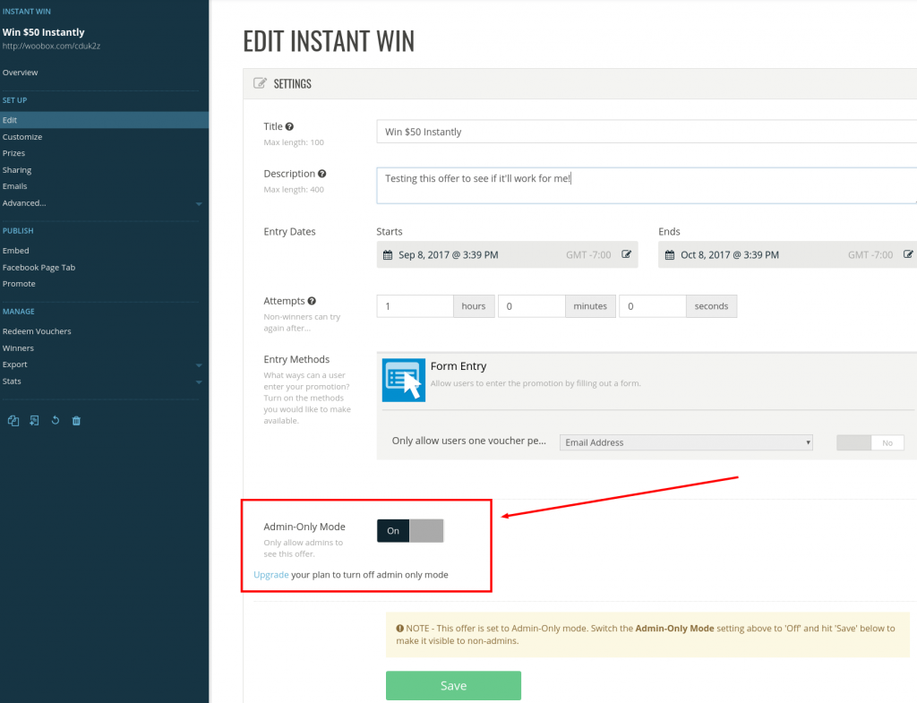 How to Use Woobox Pricing & Admin Access – Woobox Blog